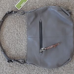 orYANY | Bags | Oryany Gray Leather Fringed Shoulder Bag Nwt | Poshmark